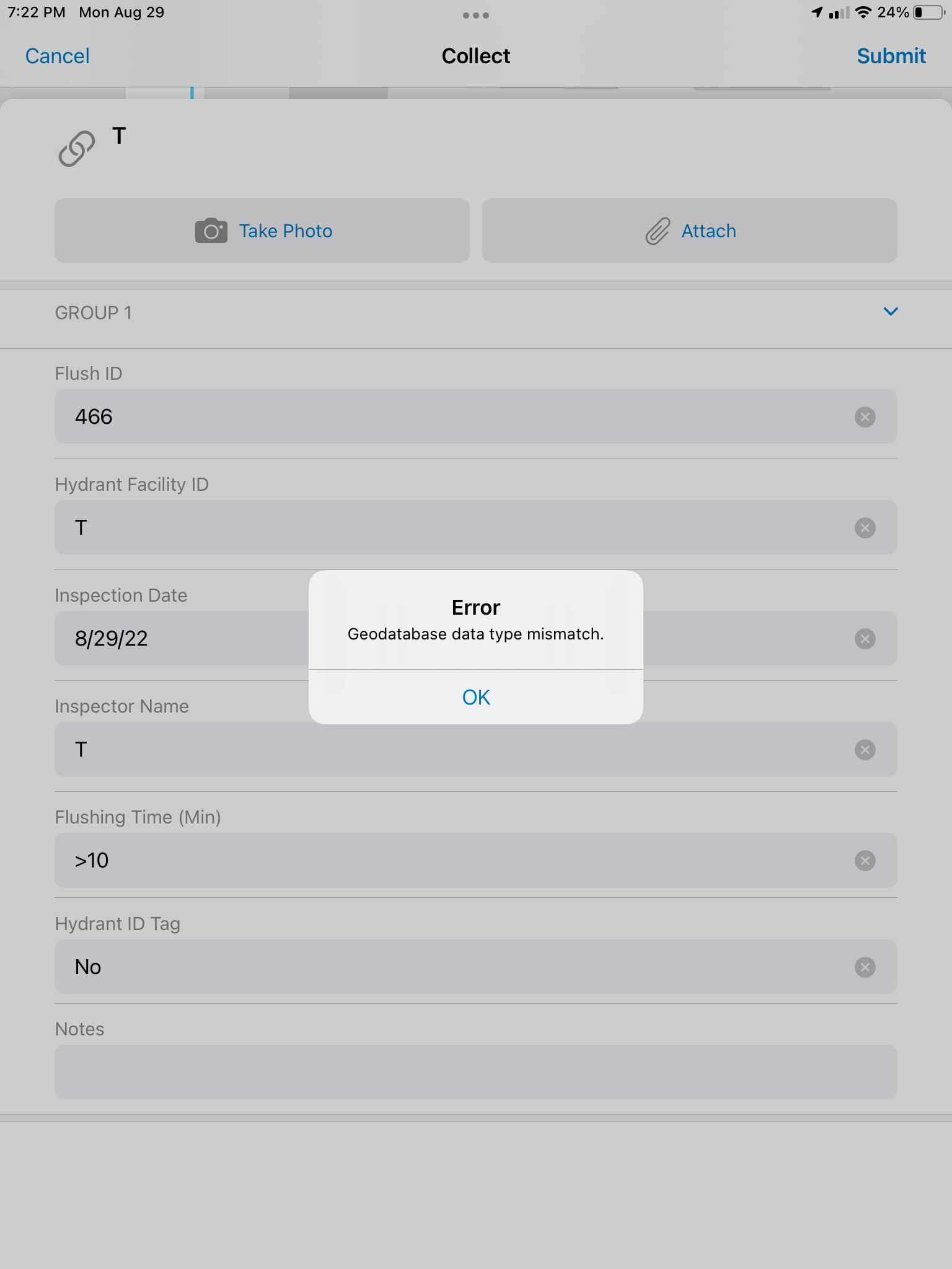 Solved Error Geodatabase Data Type Mismatch When Trying Esri Community